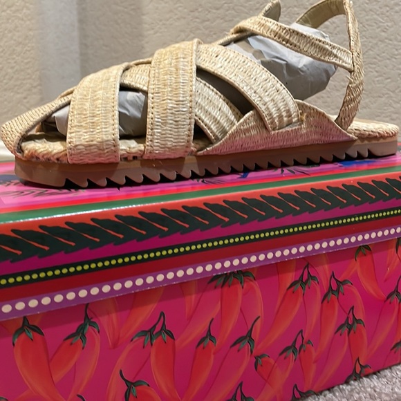 Shoes | Farm Rio Raffia Sandals | Poshmark